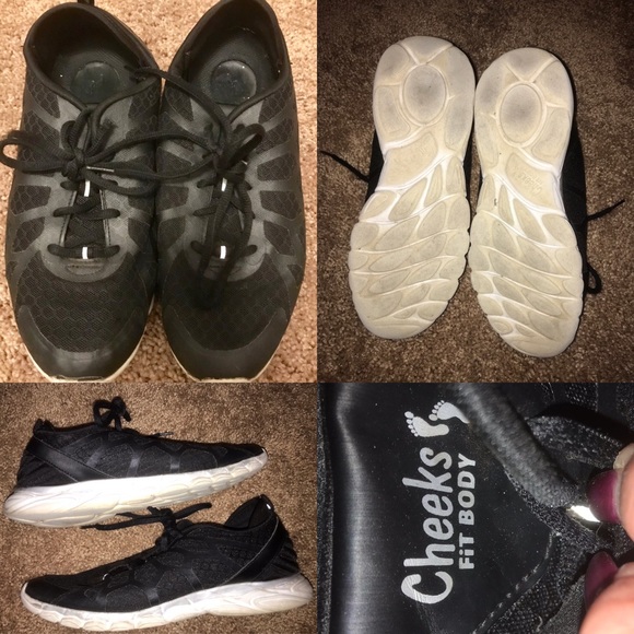 cheeks Fit Body | Shoes | Cheeks Fit Body Black Training Sneakers Size ...